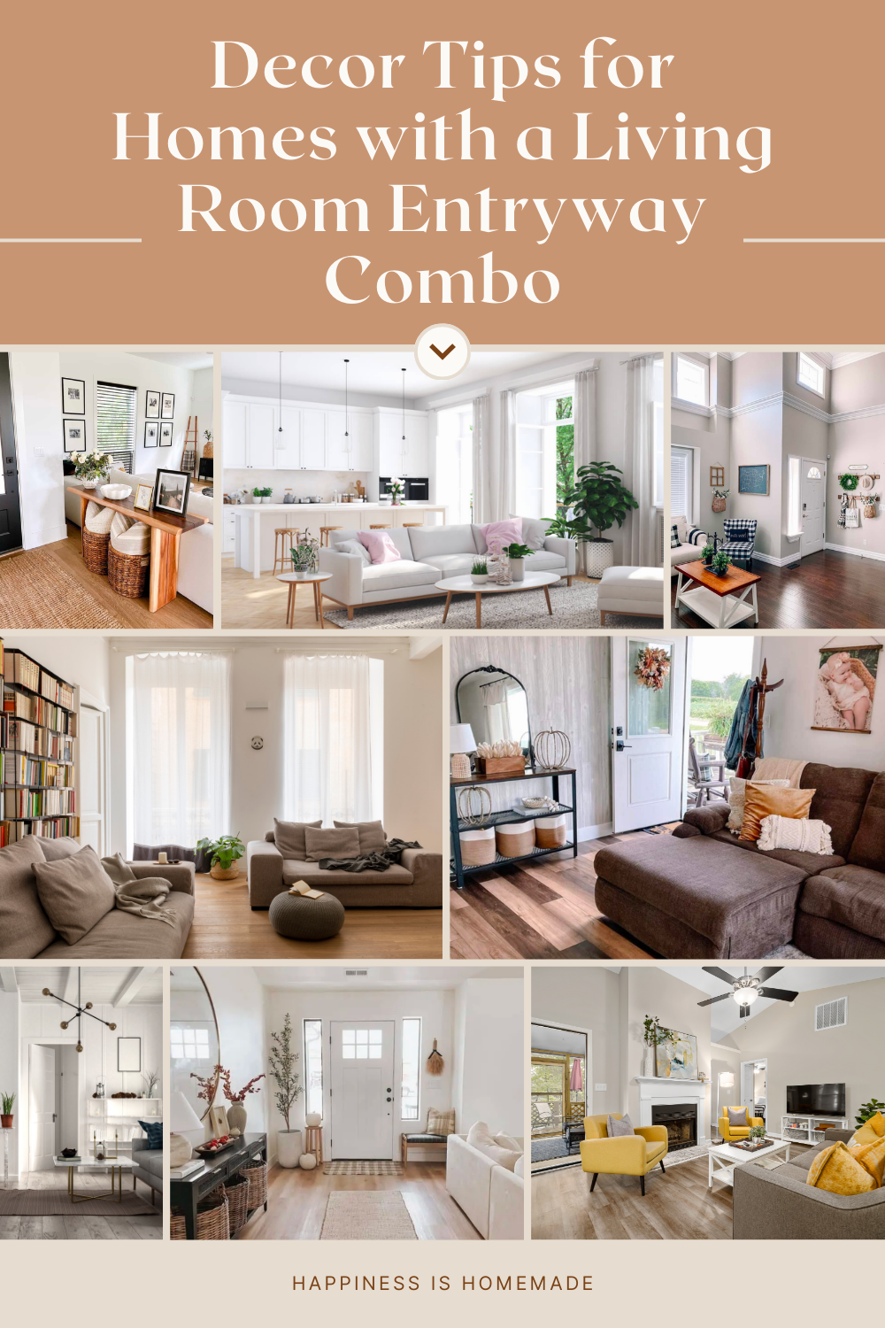 7 Creative Decor Tips for Homes with a Living Room Entryway Combo